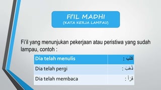 Fiil dan pembagiannya serta isim dhomir isim maushul | PPTX