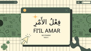 Fiil.amar , pengertian, contoh dan macam-macam nya | PPTX