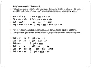 Fiil fiilimsi | PPTX