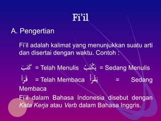 BAHASA ARAB Fi'il Fa'il Maf'ul Bih dan Zhorof.pdf