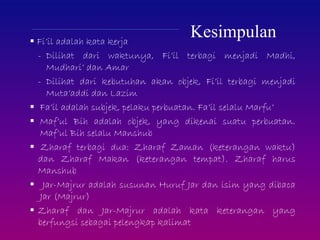 BAHASA ARAB Fi'il Fa'il Maf'ul Bih dan Zhorof.pdf