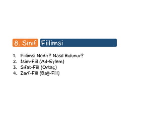 LGS Hazırlık 01. Fiilimsi | PDF