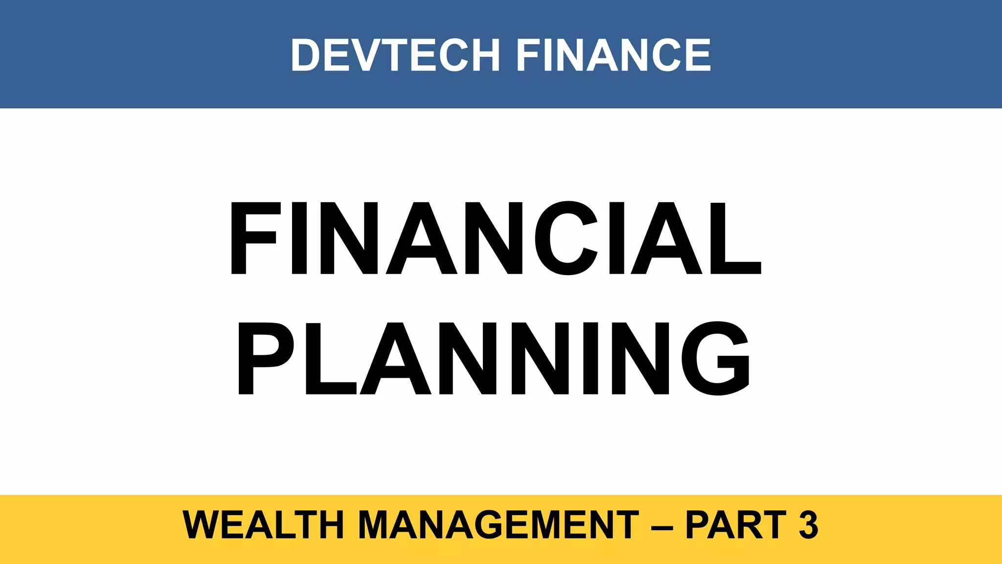 Financial planning | PPTX