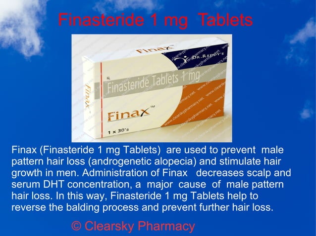 Finax (Finasteride 1 mg Tablets) | ODP | Pregnancy | Reproductive Health