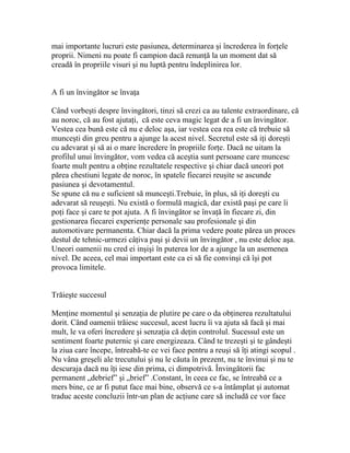 Fii Un Invingator | DOC