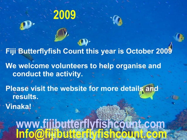 Fiji Butterflyfish Presentation at FICSF | PPT