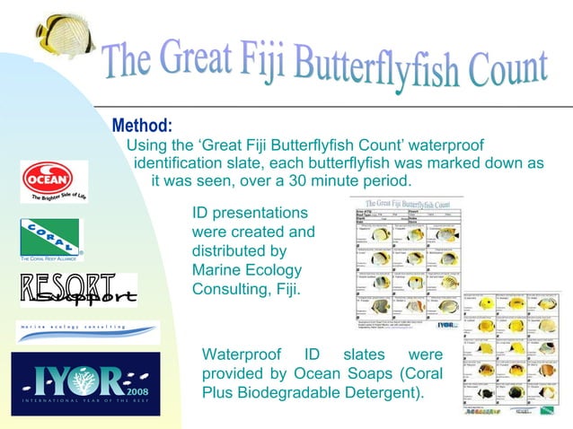 Fiji Butterflyfish Presentation at FICSF | PPT