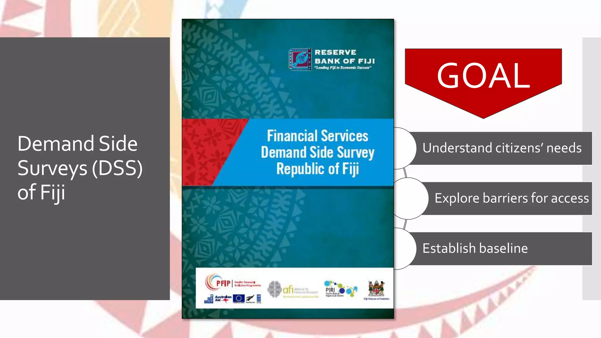 Fiji Demand Side Survey Presentation - Reserve Bank of Fiji National ...