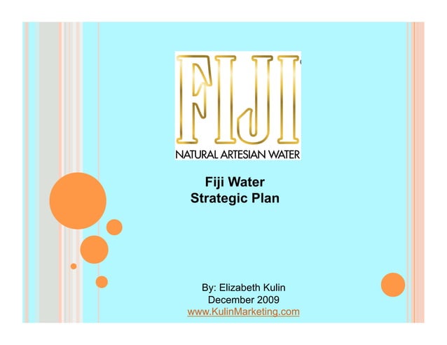 Fiji Water Strategic Plan | PDF