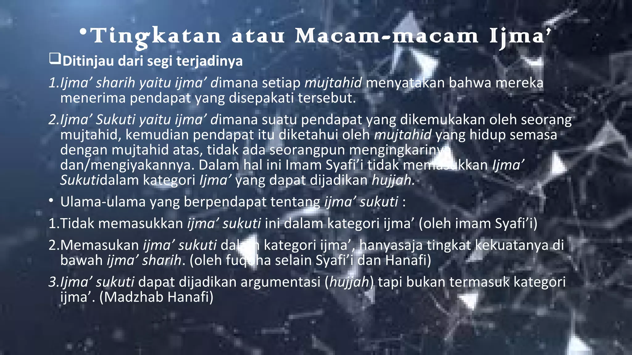 ijma dan qiyas | PPT