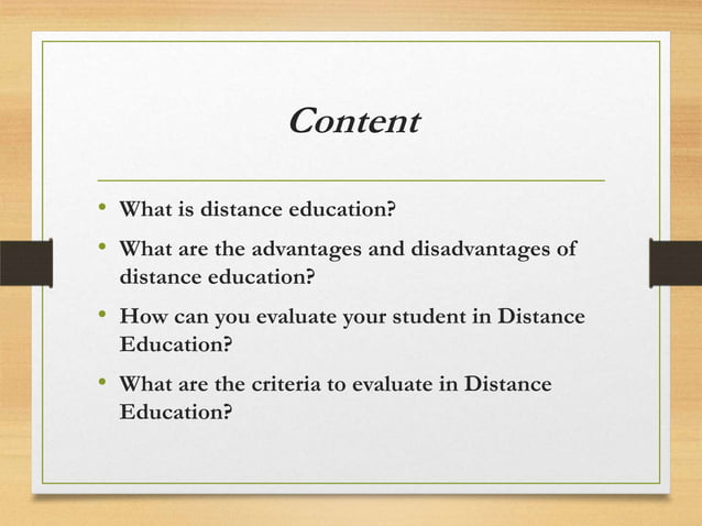 Distance Education | PPT