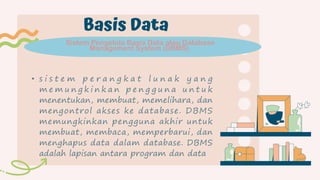 basis data kelas 11 smk mata plajaran informatika | PDF