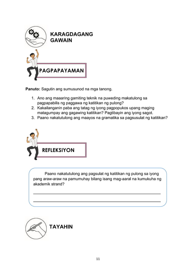 Fil sa Piling Lar Q1 M1 Katitikan ng Pul | PDF
