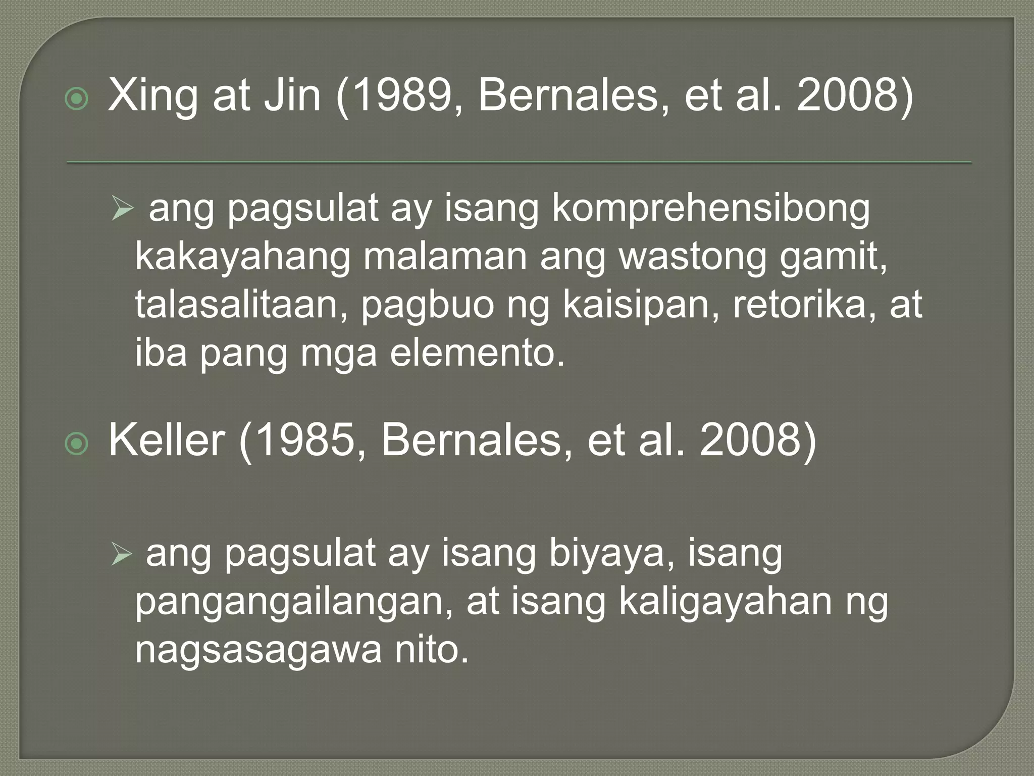 Mga Batayang Kaalaman sa Pagsusulat | PPTX