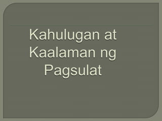 Mga Batayang Kaalaman sa Pagsusulat | PPTX