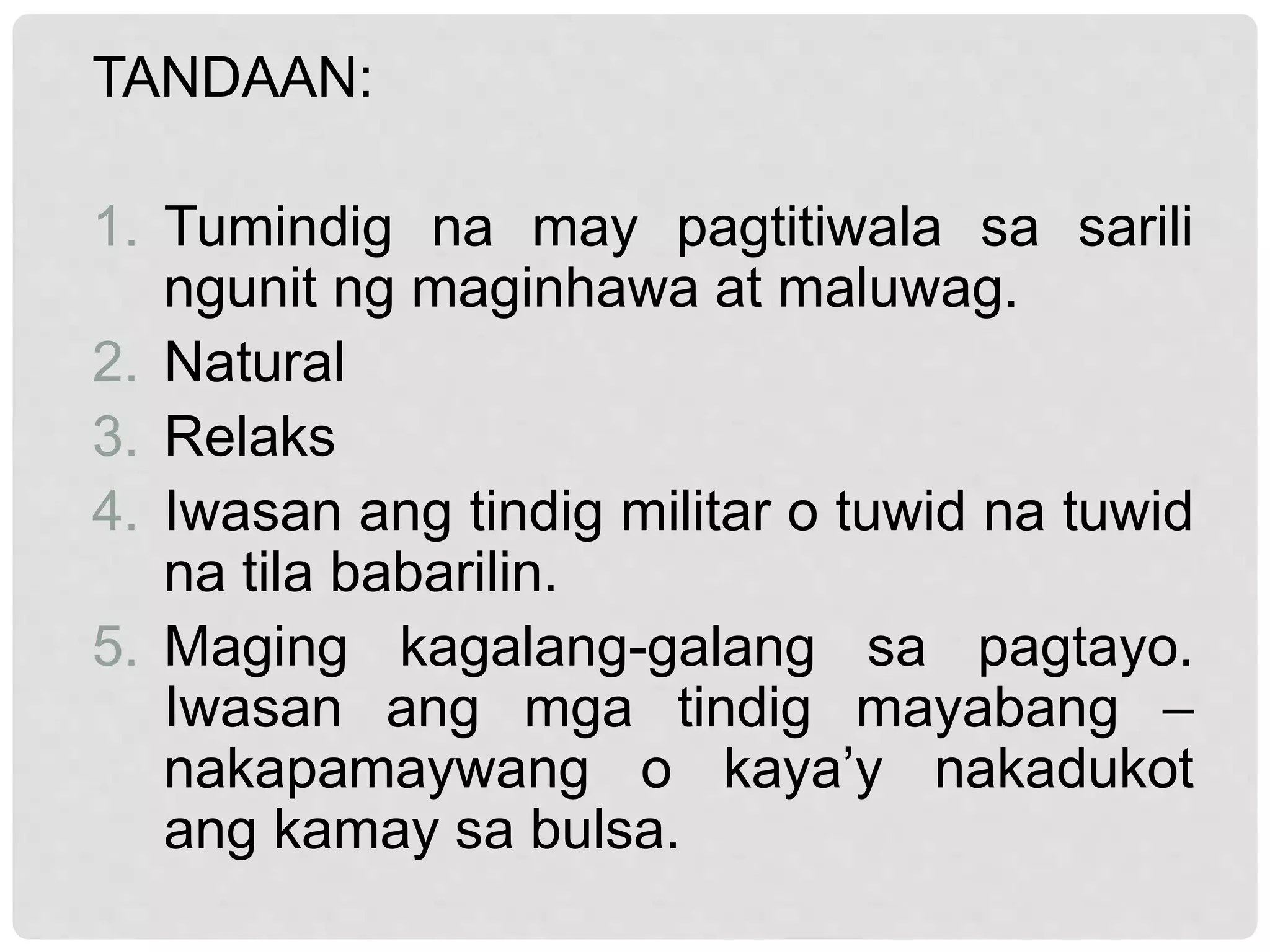 Mga Dapat Tandaan sa Mabisang Pagsasalita at Mahusay na Pagtatalumpati ...