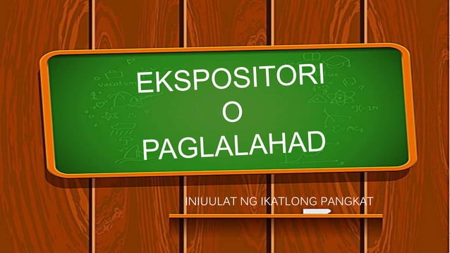 Ekspositori o Paglalahad | PPTX