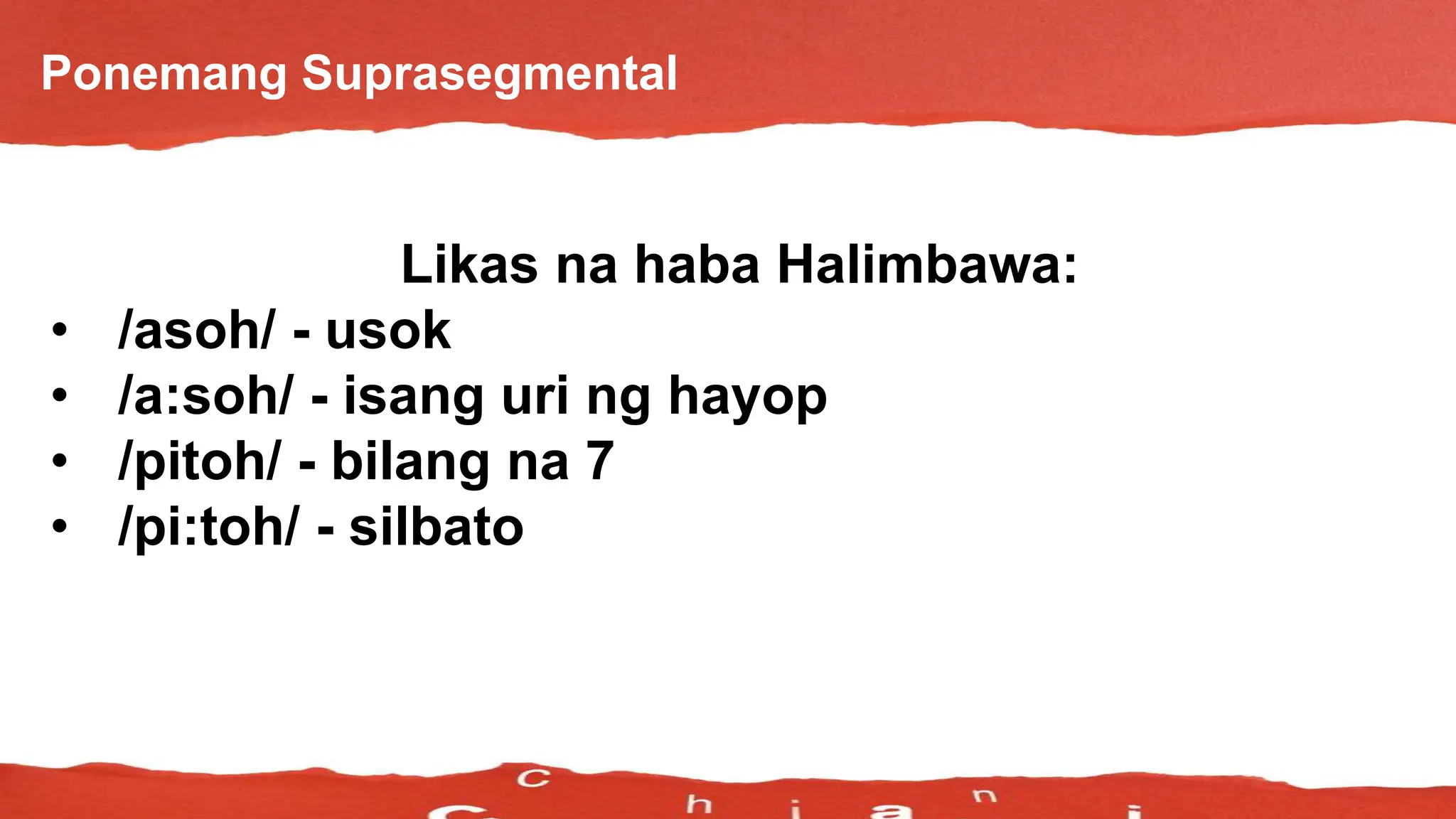 Ponemang Suprasegmental | PPTX