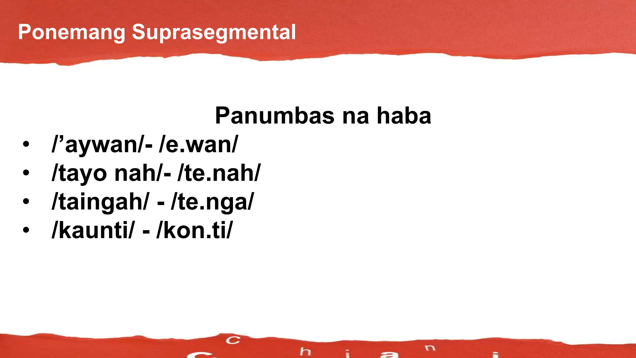 Ponemang Suprasegmental | PPTX