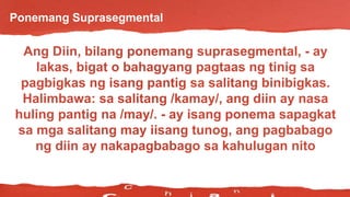 Ponemang Suprasegmental | PPTX
