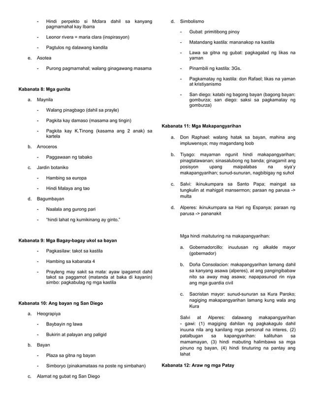 Fil noli-me-tangere kabanata 1-64 | DOC