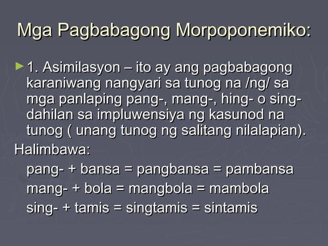 Fil1 morpema | PPT