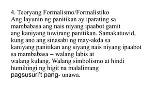 Teoryang Pampanitikan | PPTX