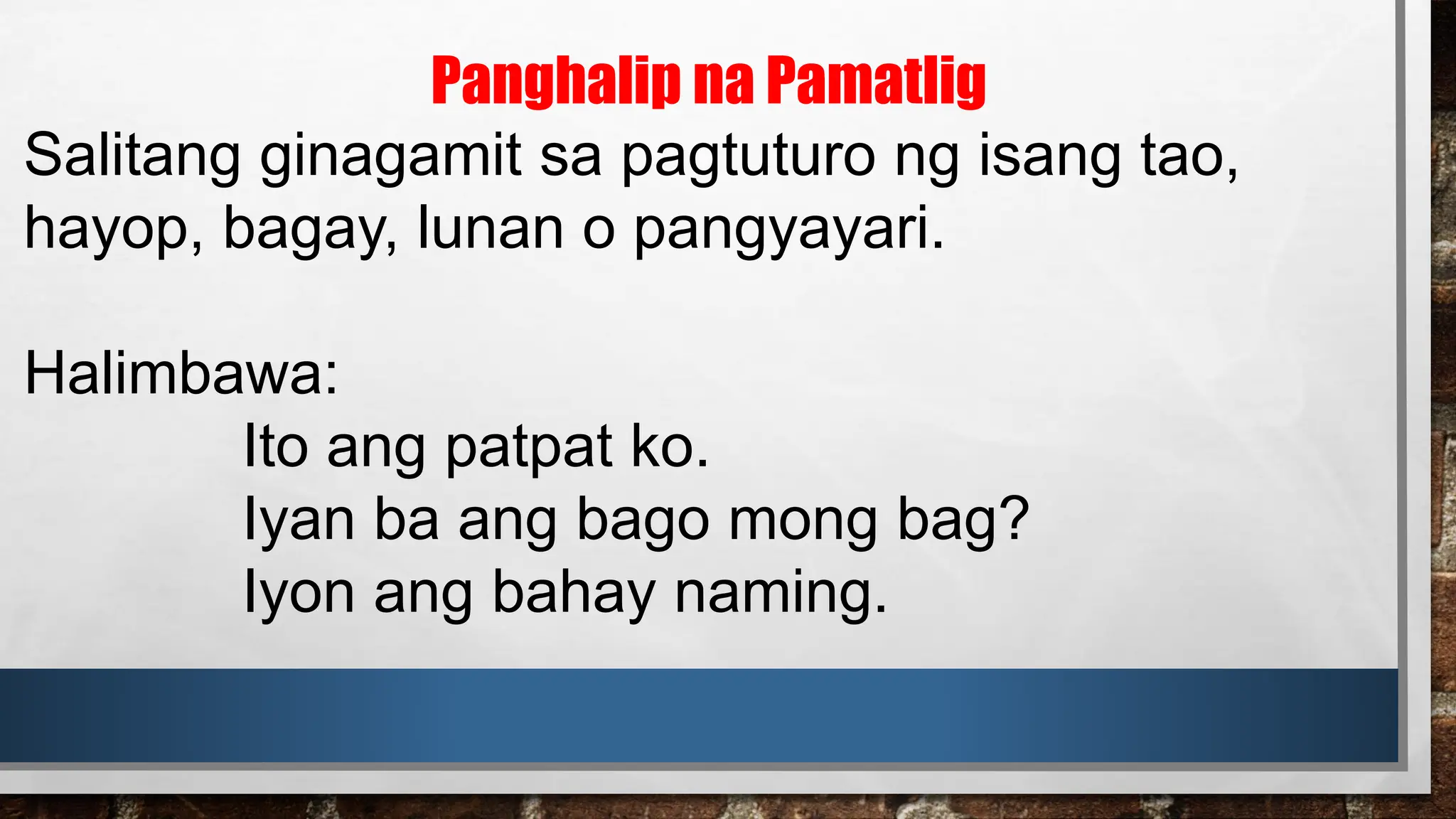 Ang Gamit ng Panghalip at uri nito.Mga Halimbawa | PDF