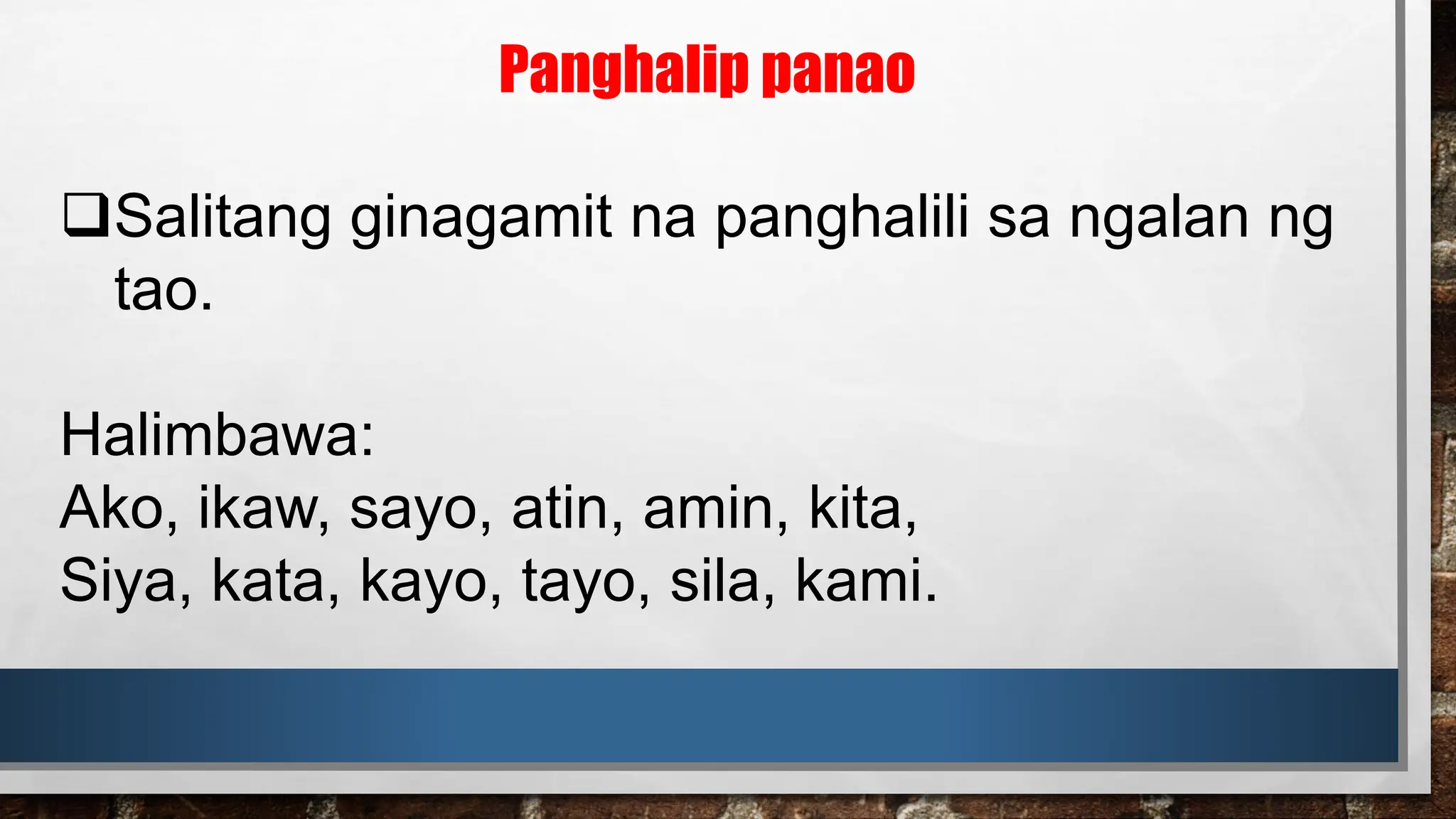 Ang Gamit ng Panghalip at uri nito.Mga Halimbawa | PDF