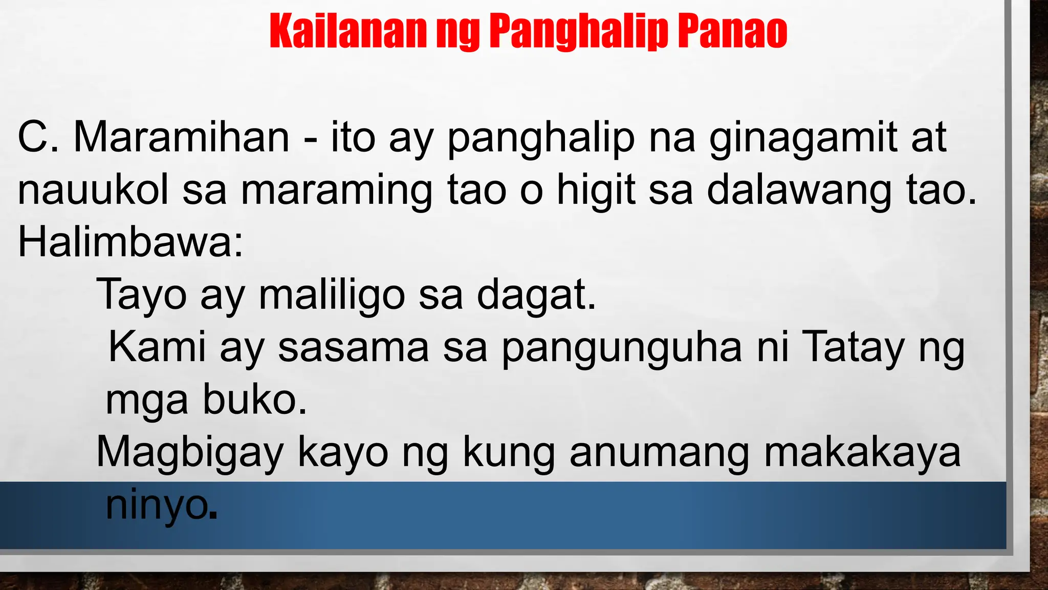 Ang Gamit ng Panghalip at uri nito.Mga Halimbawa | PDF