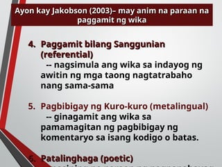 FIL 101 _ LECTURE 1 WIKA SA MAPAYANG LIPUNAN.ppt