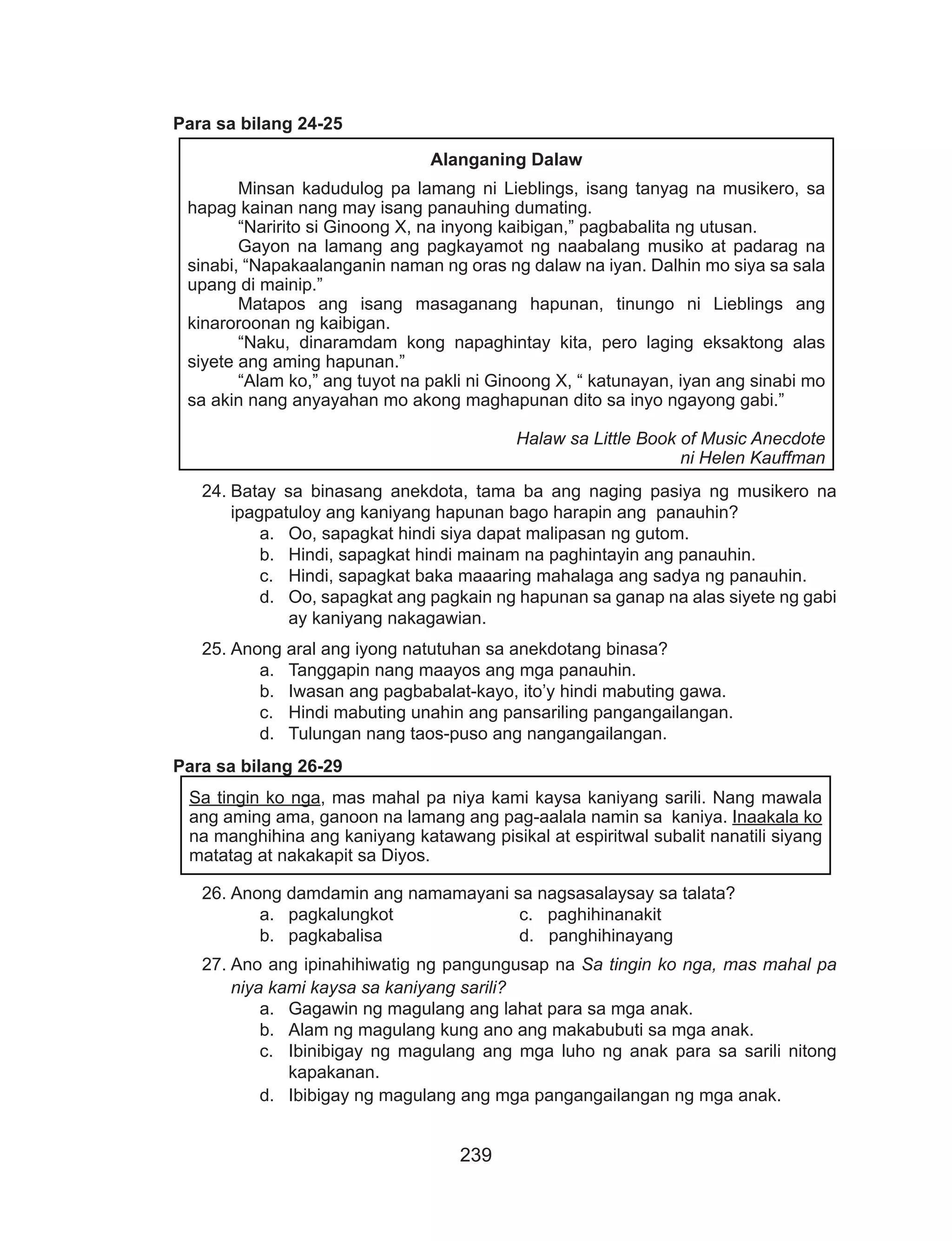 Filipino Grade 10 module unit 3 | PDF