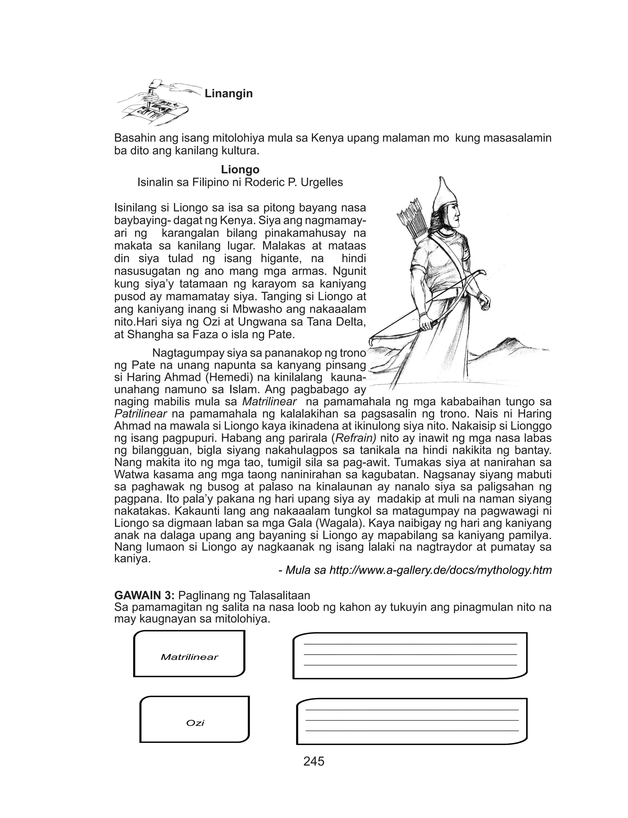 Filipino Grade 10 module unit 3 | PDF