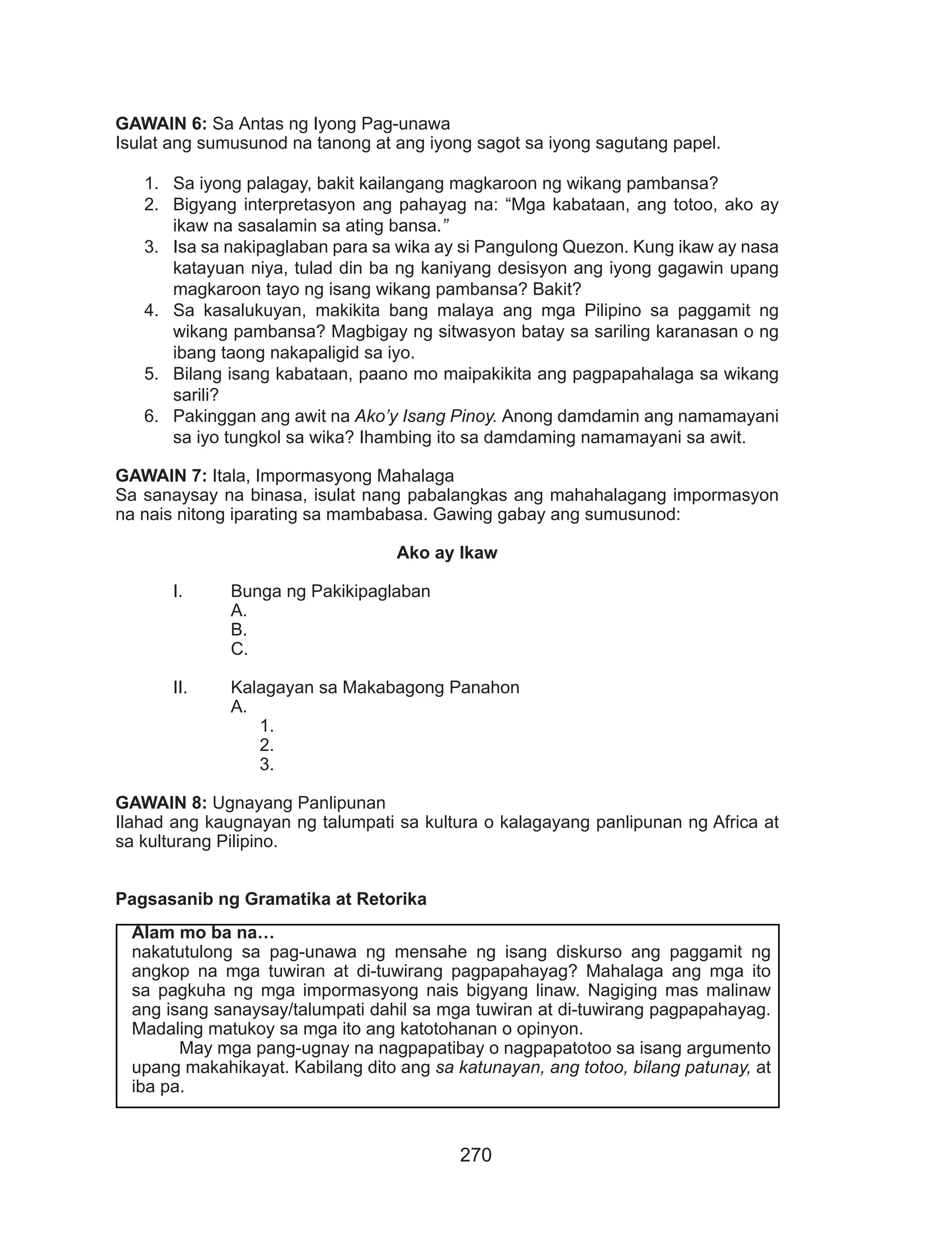 Filipino Grade 10 module unit 3 | PDF