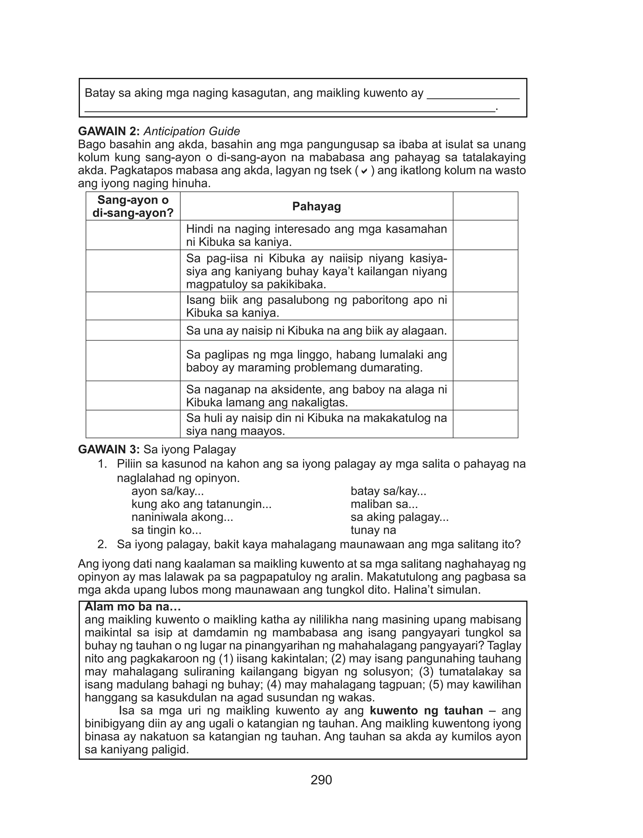 Filipino Grade 10 module unit 3 | PDF
