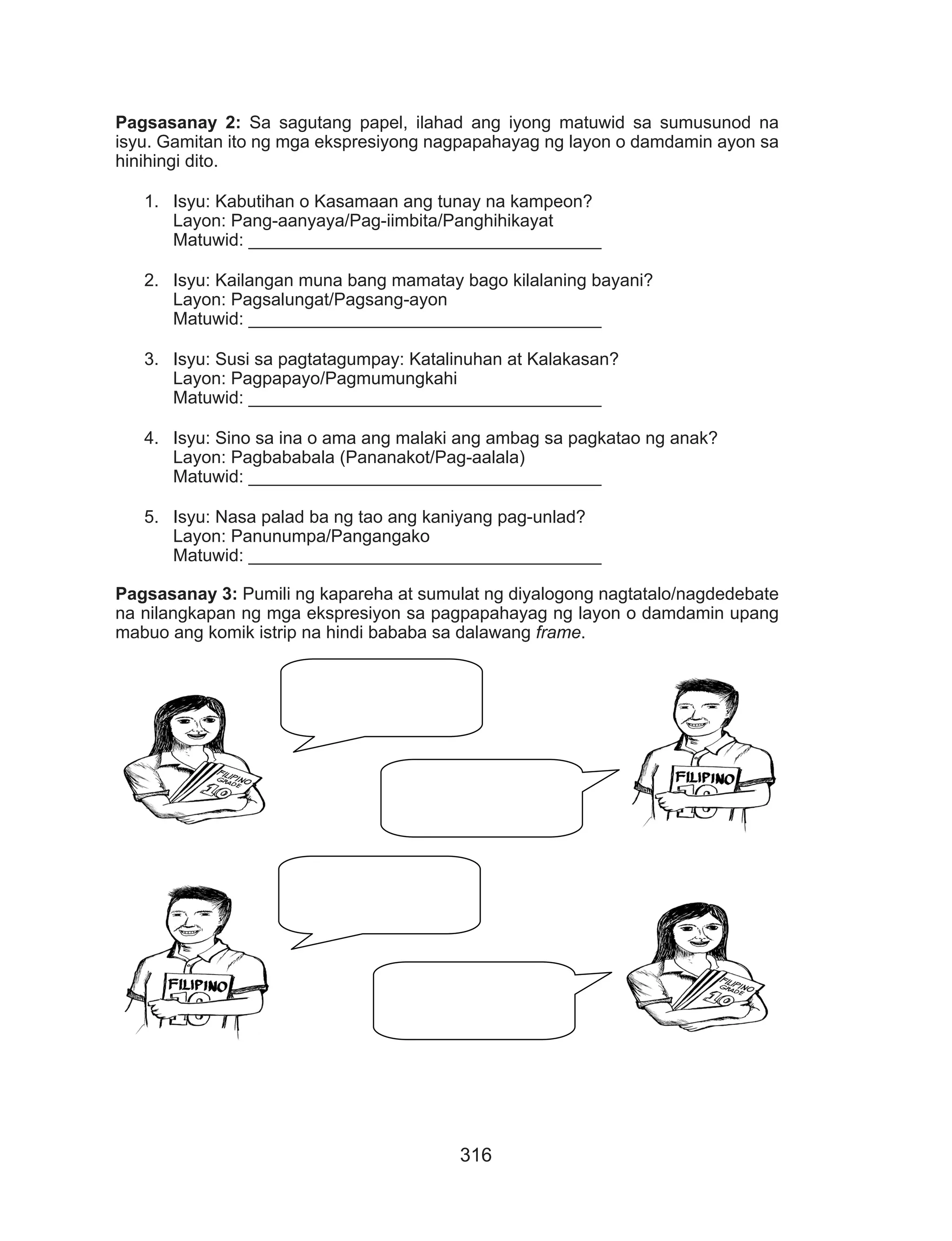 Filipino Grade 10 module unit 3 | PDF