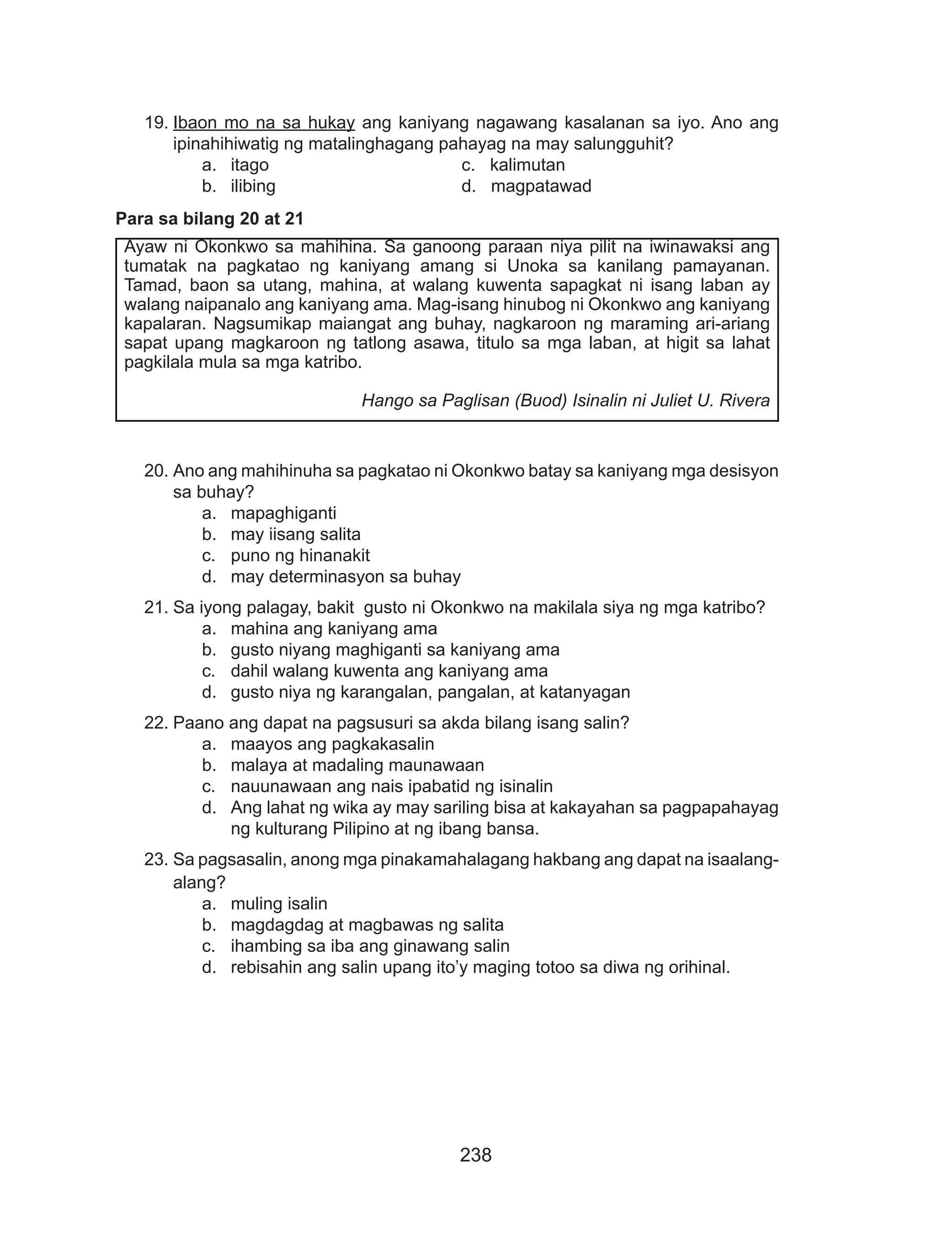 Filipino Grade 10 module unit 3 | PDF