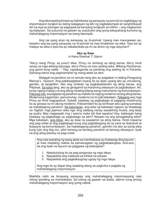 Filipino Grade 10 module unit 3 | PDF