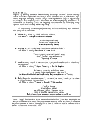 Filipino Grade 10 module unit 3 | PDF