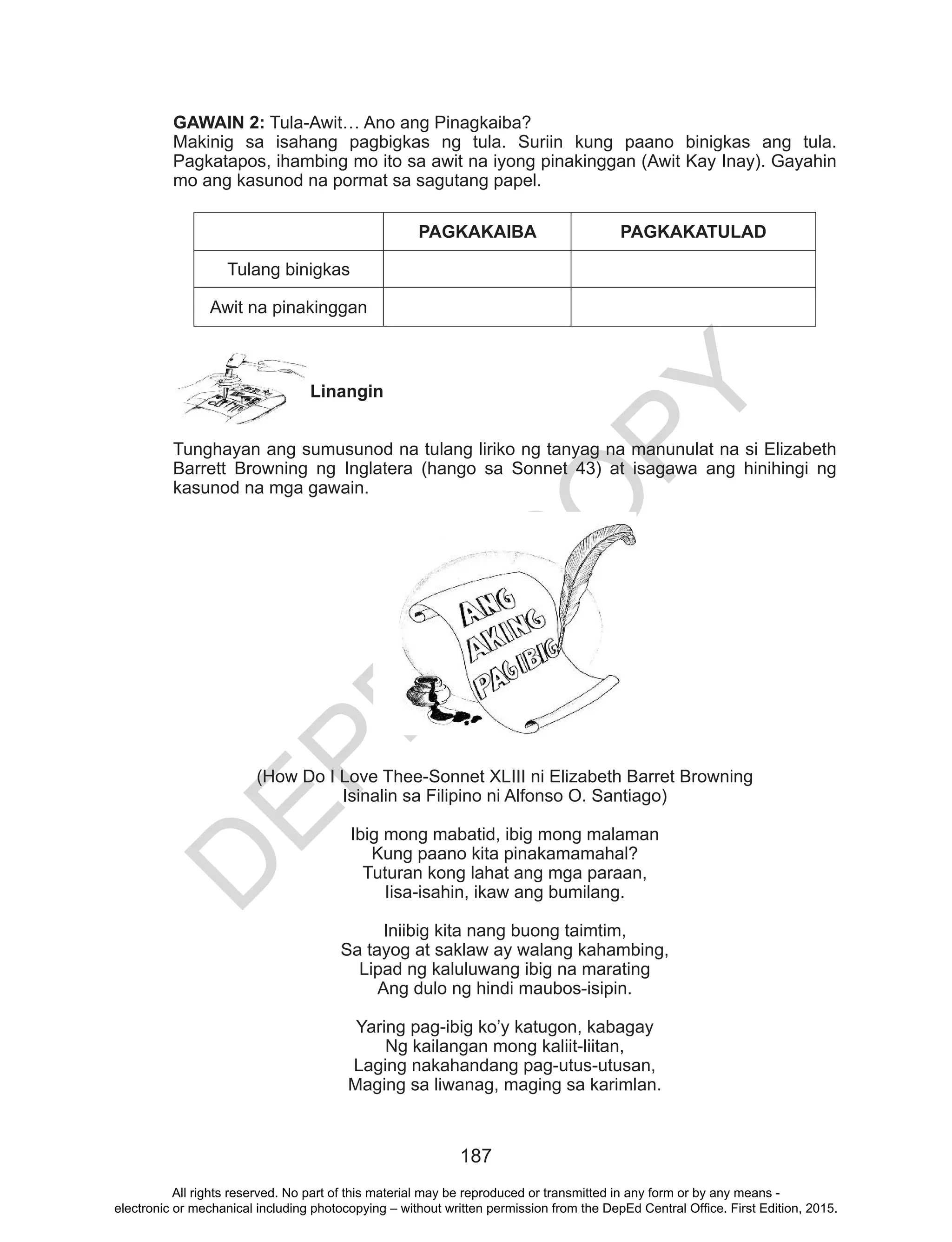 Grade 10 Filipino Learners Material (Unit 2) | PDF