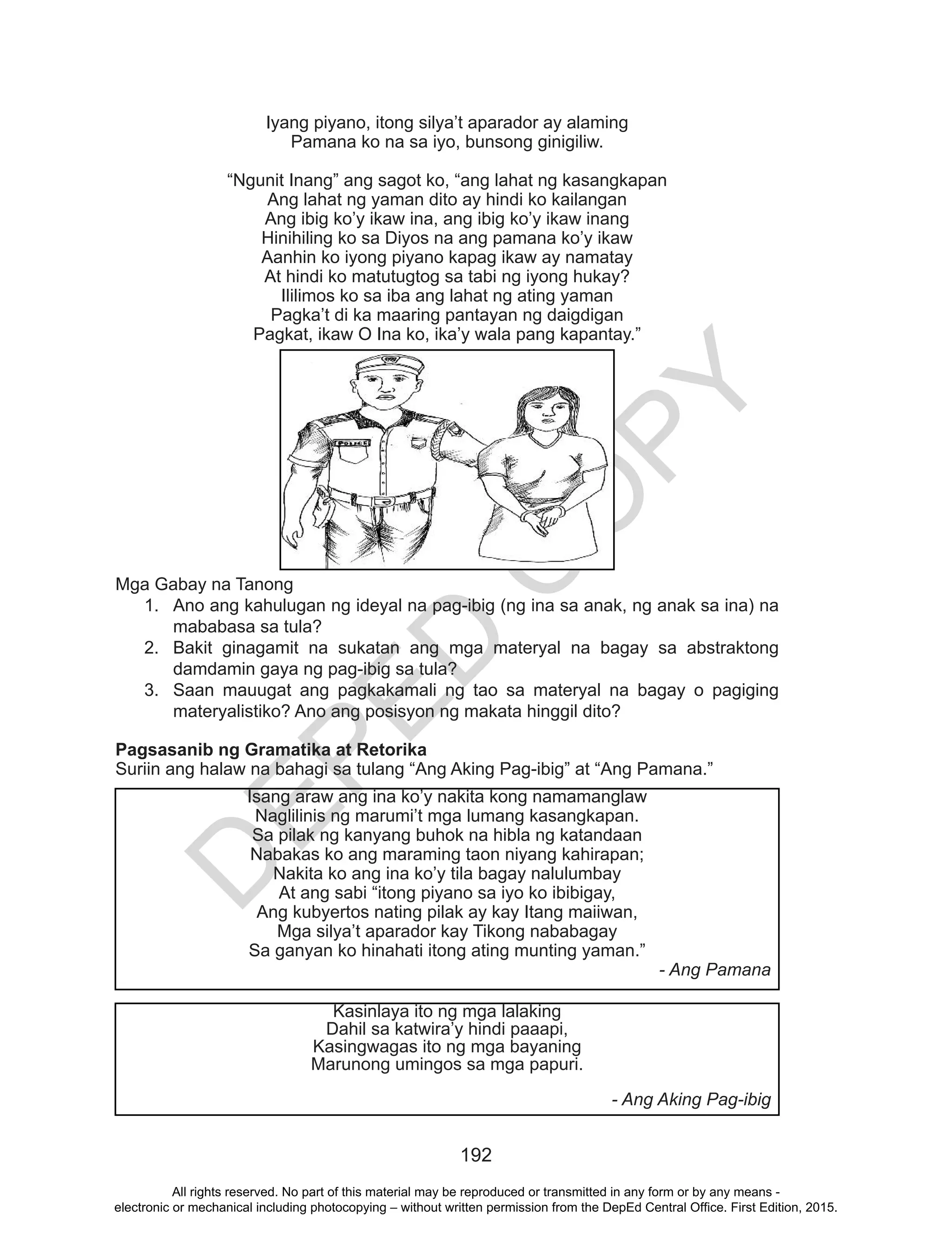 Grade 10 Filipino Learners Material (Unit 2) | PDF