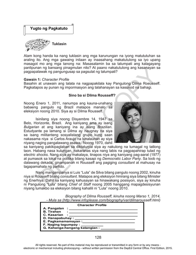 Grade 10 Filipino Learners Material (Unit 2) | PDF