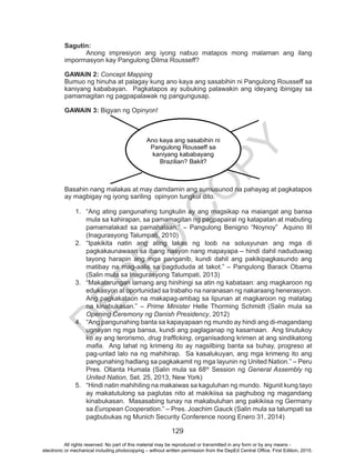 Grade 10 Filipino Learners Material (Unit 2) | PDF