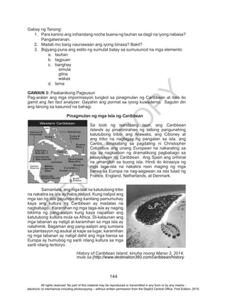 Grade 10 Filipino Learners Material (Unit 2) | PDF