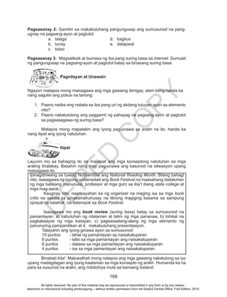 Grade 10 Filipino Learners Material (Unit 2) | PDF
