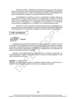 Grade 10 Filipino Learners Material (Unit 2) | PDF