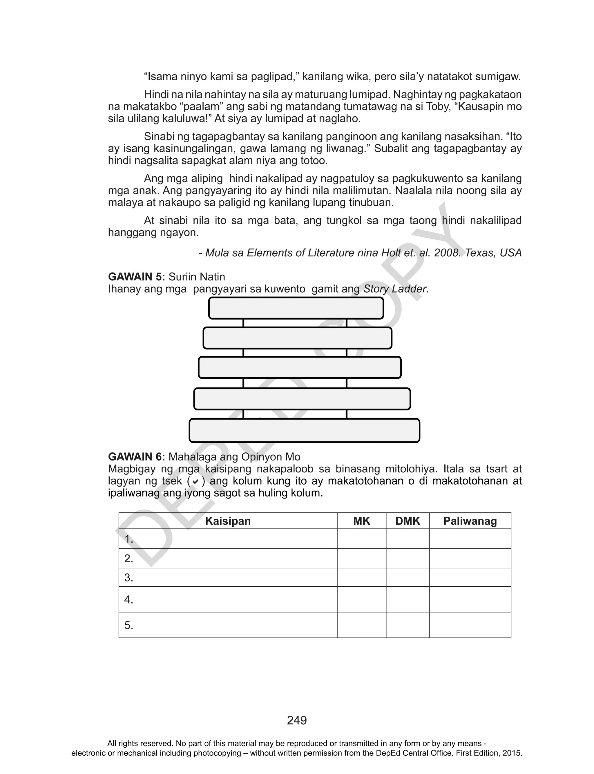 FILIPINO Grade 10 Learning Module Unit 3 | PDF