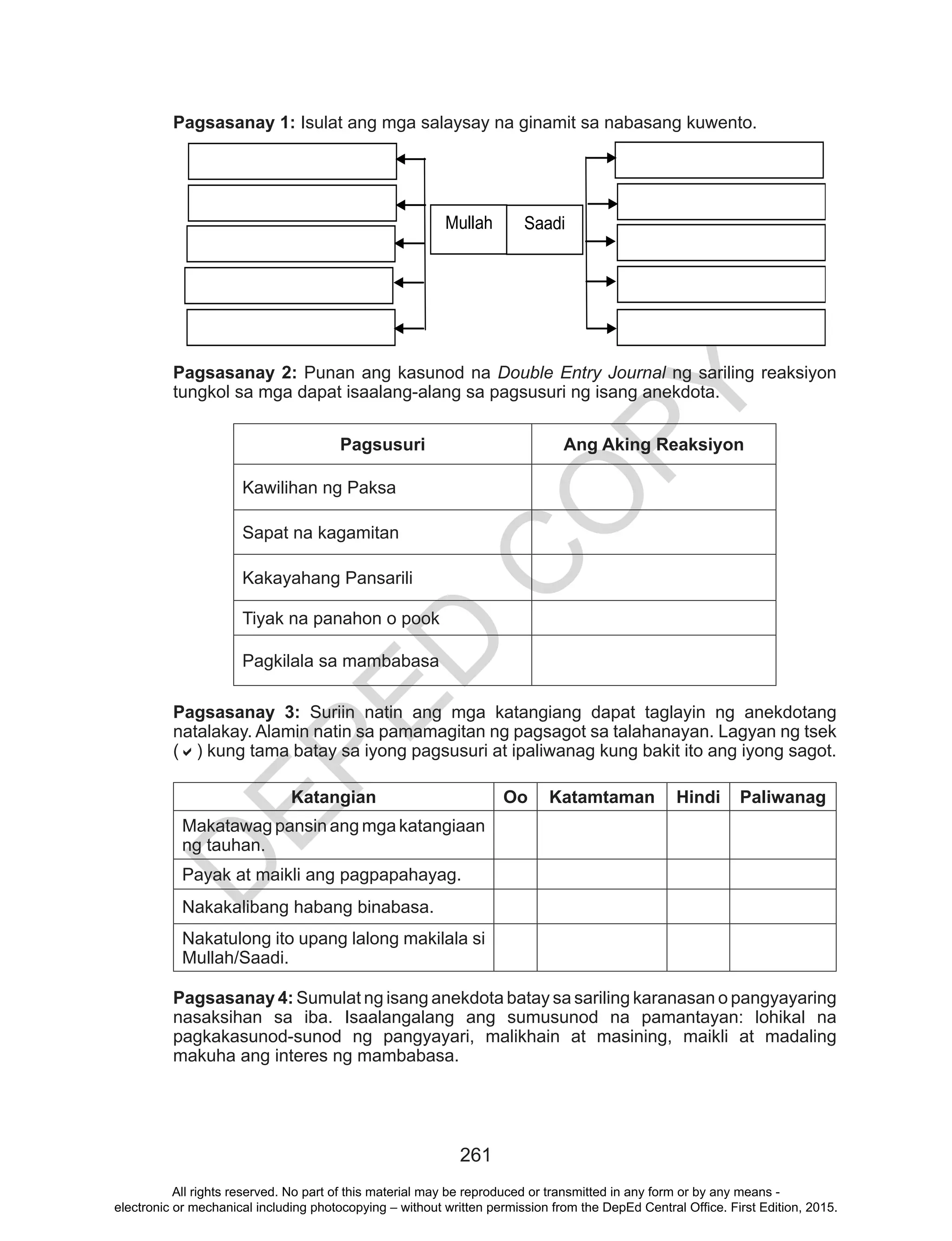 FILIPINO Grade 10 Learning Module Unit 3 | PDF