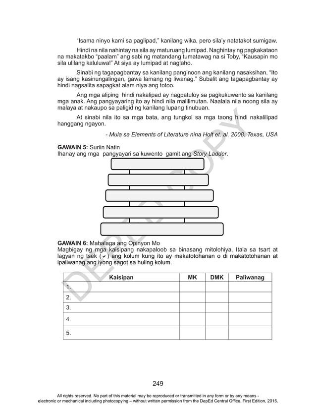 FILIPINO Grade 10 Learning Module Unit 3 | PDF