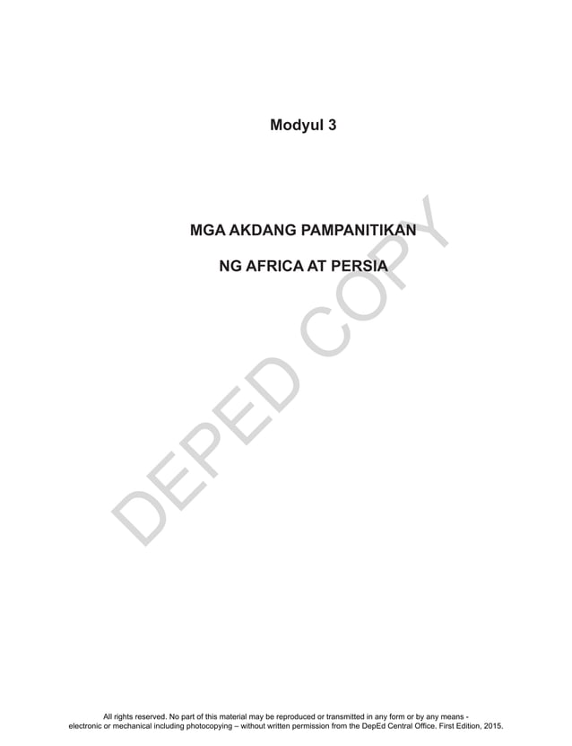 FILIPINO Grade 10 Learning Module Unit 3 | PDF